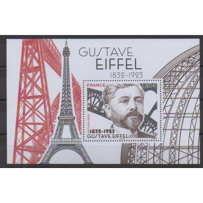 Acheter ce bloc-feuillet de France de l'année 2023 (No BF Gustave Eiffel).